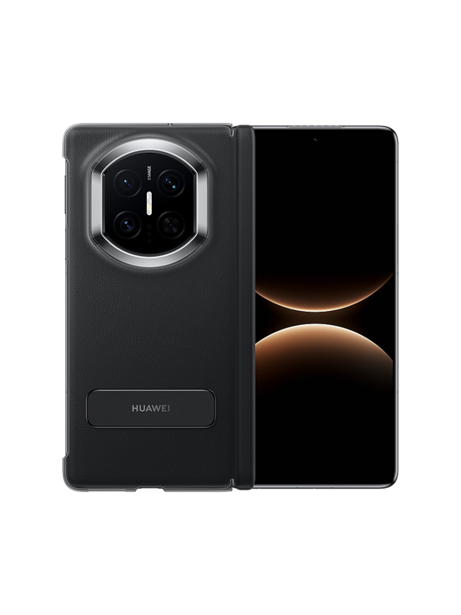 Чехол для телефона Huawei Mate X7 черного цвета, с подставкой