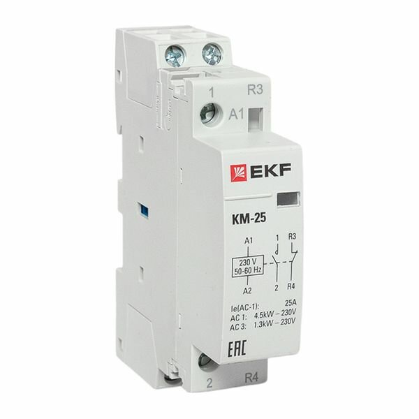 Контактор модульный КМ 25А NО+NC (1 мод.) EKF PROxima