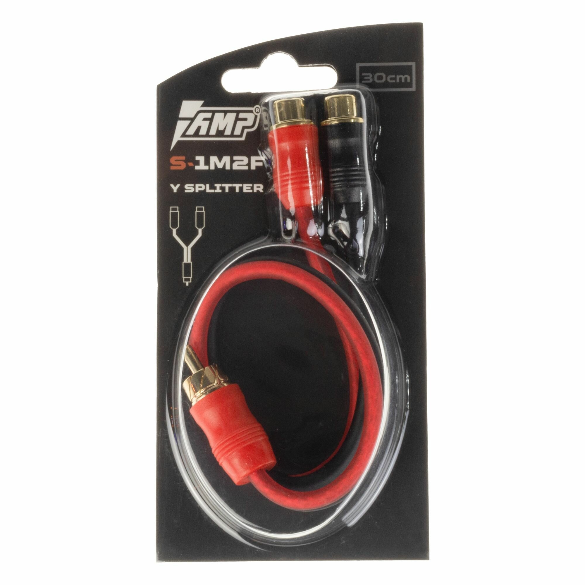 Провод соединительный AMP S-1M2F RCA-Разветвитель 1ПАПА-2МАМА