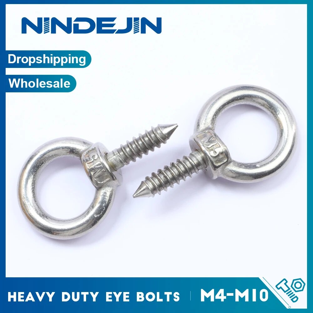Подъемные болты NINDEJIN из нержавеющей стали M4-M12