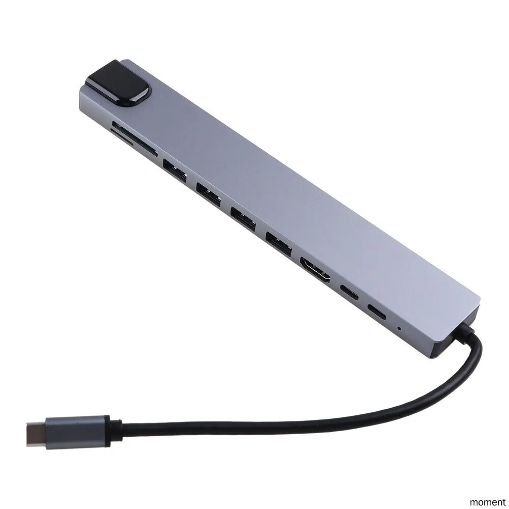 Концентратор док-станции 10-в-1 USB, Многофункциональный, USB Type-C