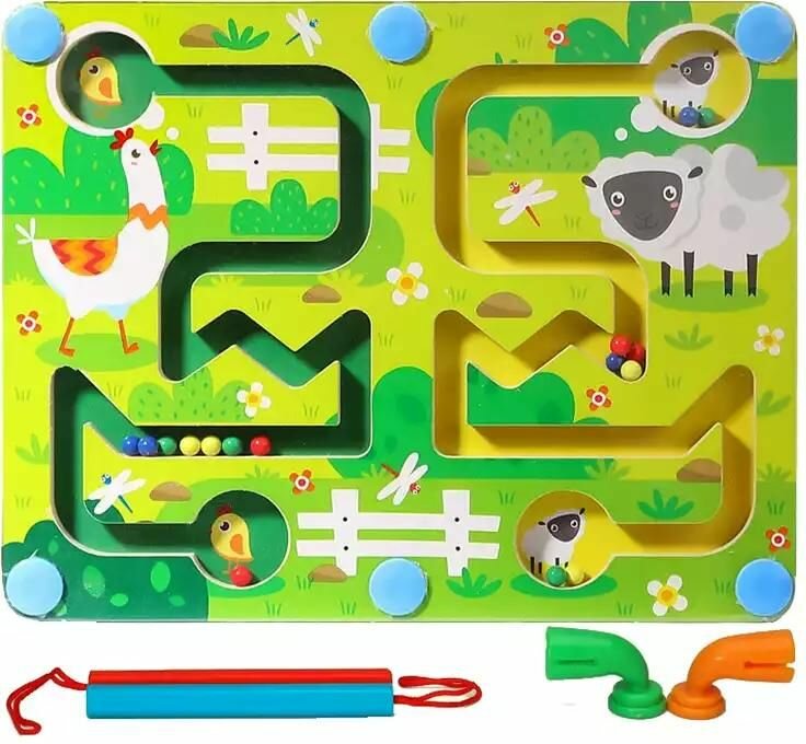 Лабиринт this ball В хлеву, полушарные доски, деревянный