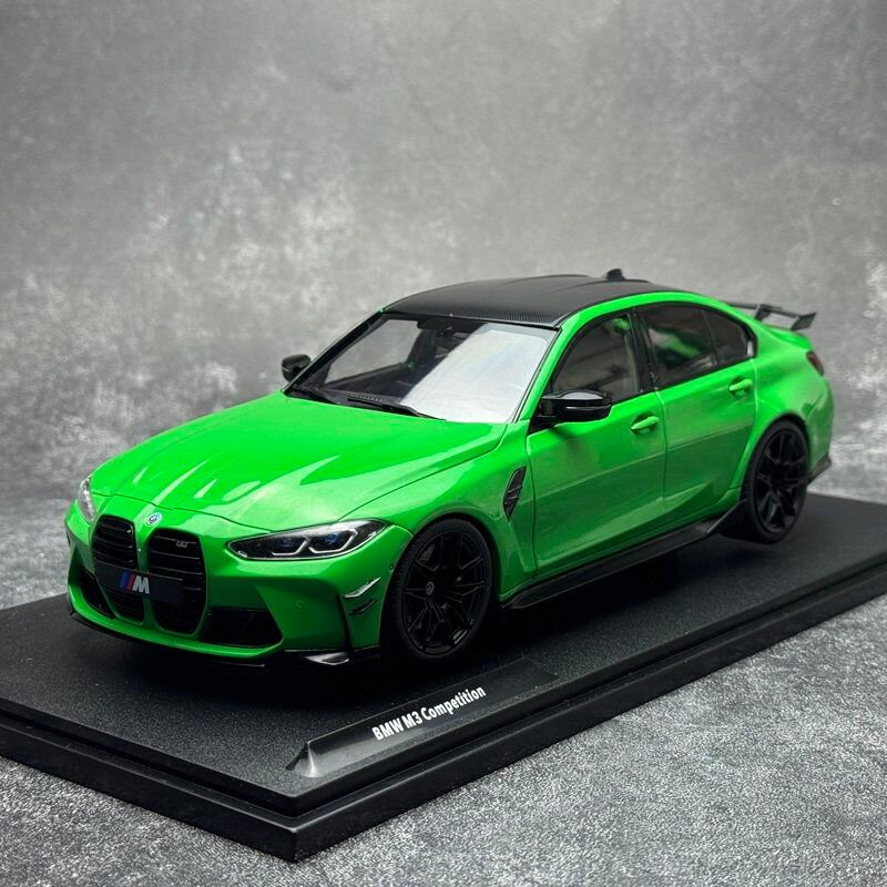 SOLIDO Коллекционная модель BMW M3 Performance Parts 2024 в цвете Signal Green Uni 1:18 детализированная металлическая модель с заводским обвесом