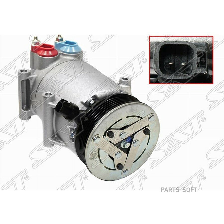 Компрессор кондиционера Ford Focus 14-19 / Mondeo 07-15 от официального дистрибьютора, SAT, артикул STFD503960
