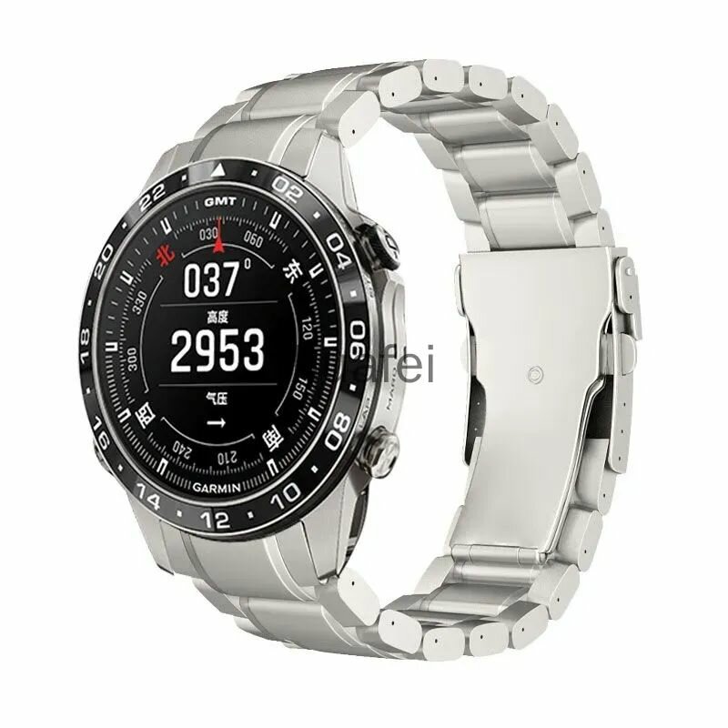 Бесшовный титановый ремешок, подходящий для 22-миллиметровых часов Garmin, может использоваться для серий Garmin MARQ Aviator/Quatix 8 47 мм и Fenix7 47 мм