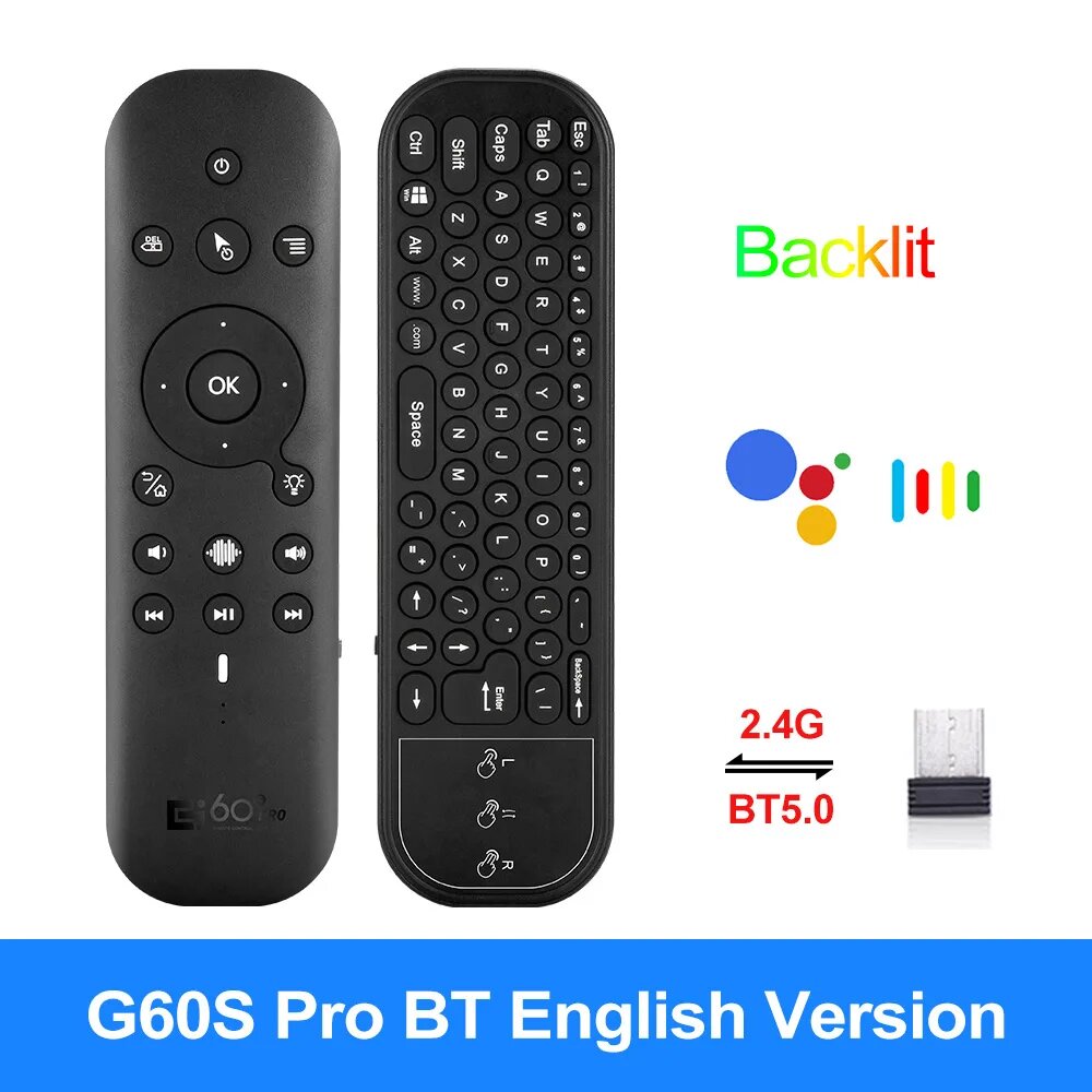 VONTAR G60S Pro BT Air Mouse для Android TV BOX English version