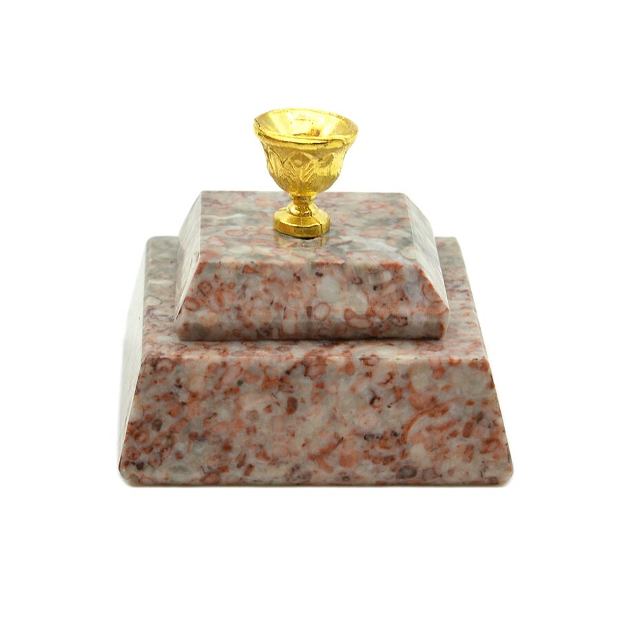 Подсвечник из камня креноид церковный, 45*45*45мм