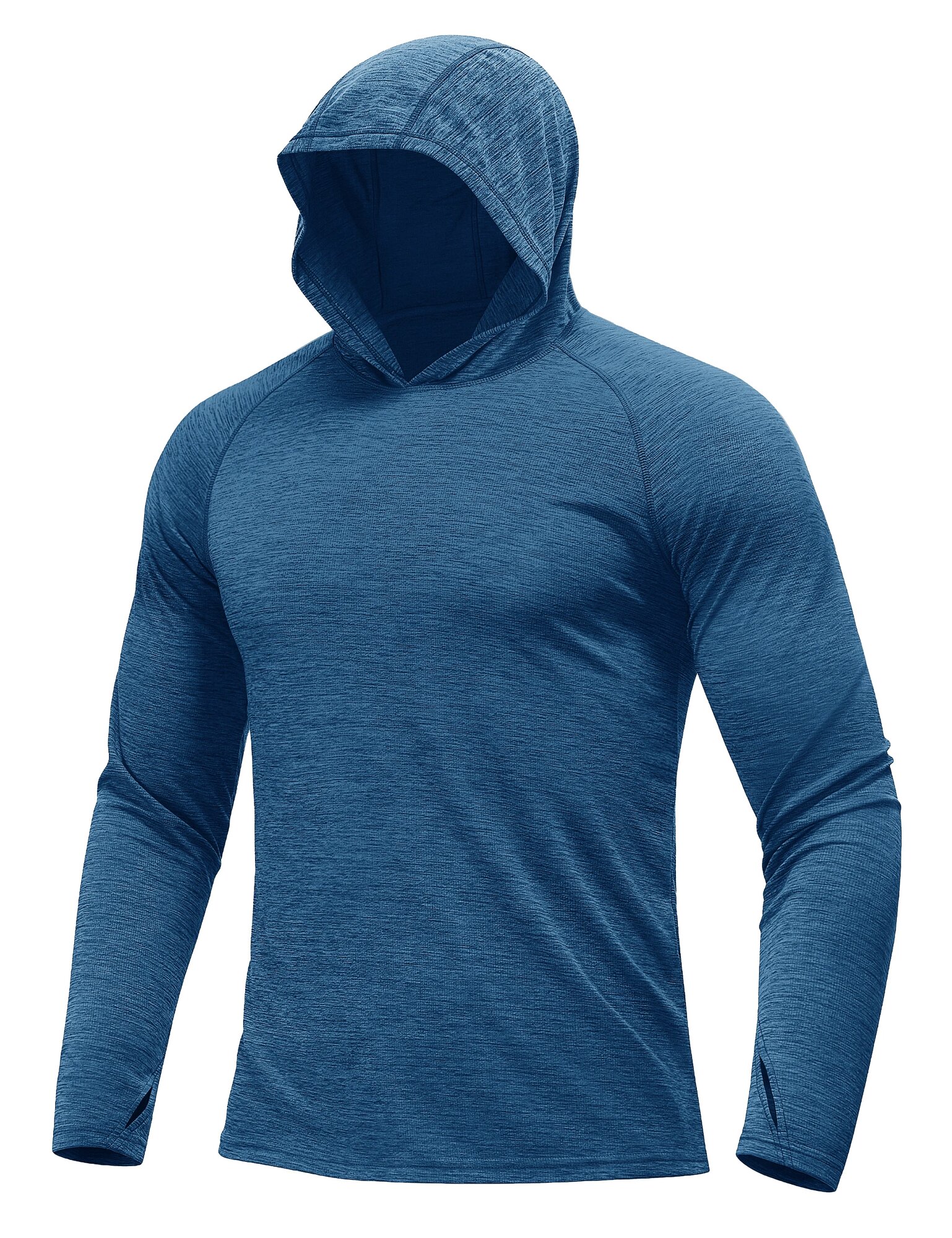 TACVASEN Мужская солнцезащитная толстовка UPF 50+ Голубой, XXL, Medium Blue