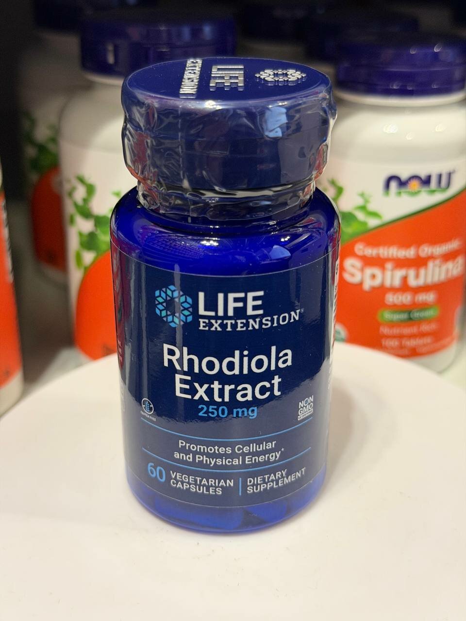 Life Extension Rhodiola Extract 250 мг, родиола для энергии, снижения стресса и поддержания активности, 60 капсул