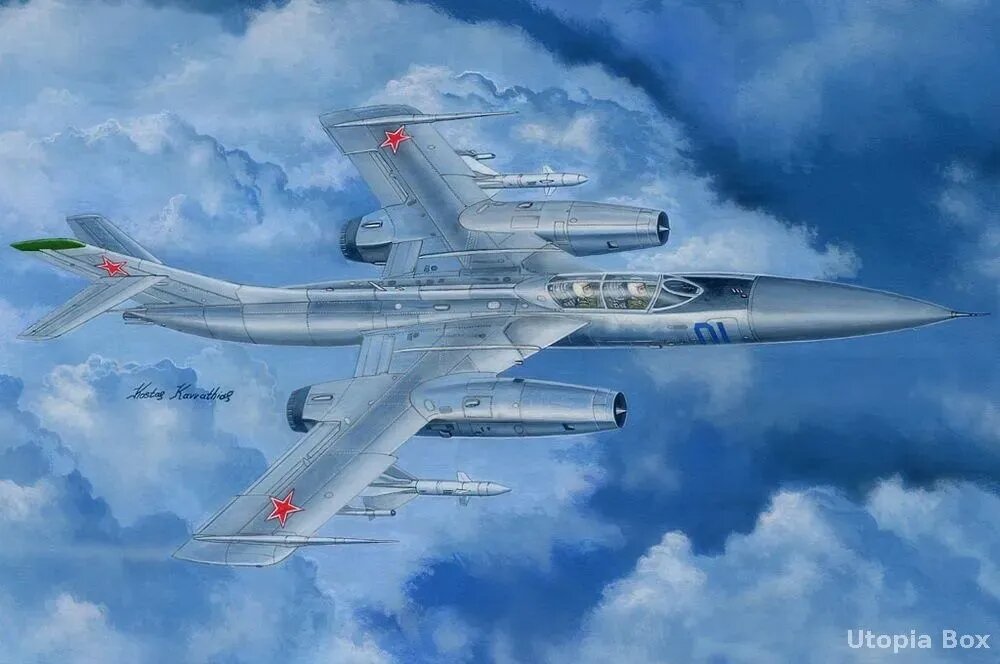 Сборная модель самолета Yak-28P Firebar 81767, масштаб 1/48, для сборки, авиация