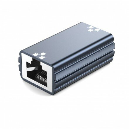 Проходной адаптер для соединения и удлинения Ethernet RJ45 F в RJ45 F