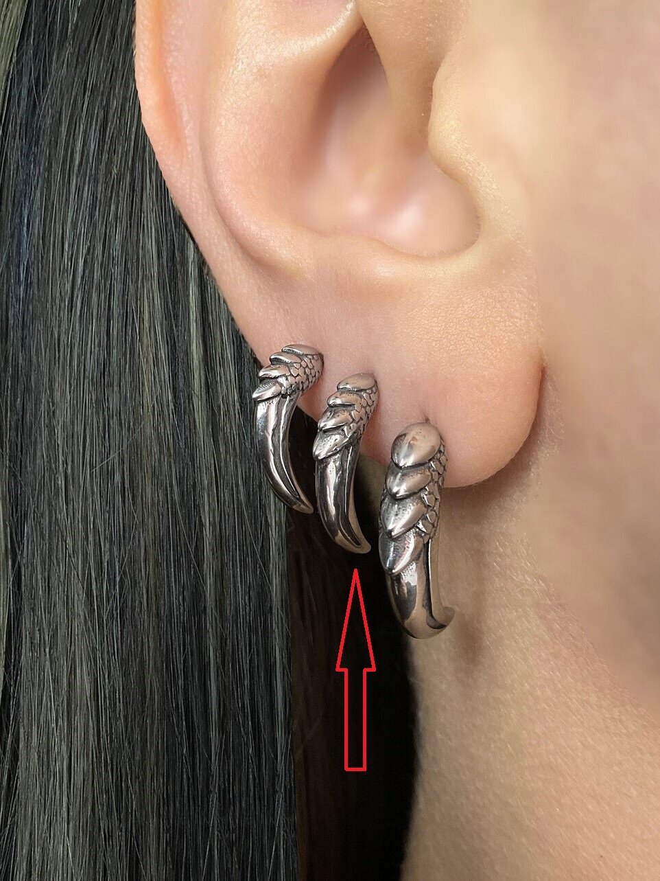 Серьги пусеты, славянский оберег