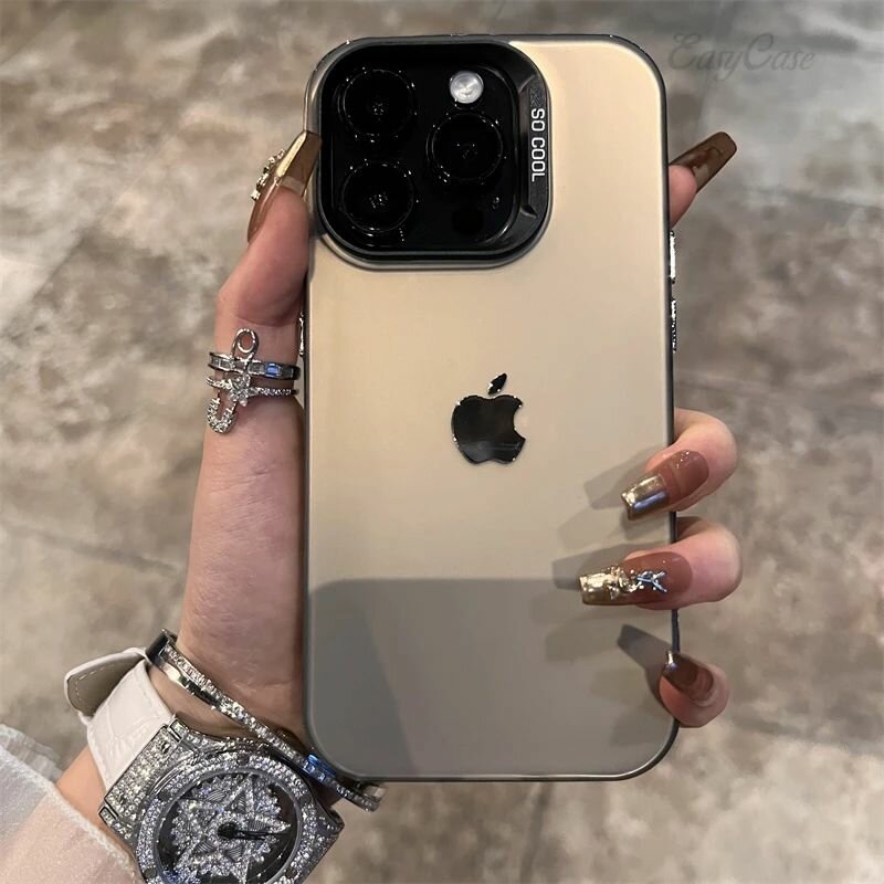 Чехол на Айфон 16 Плюс / iPhone 16 Plus чёрный сбрендовый логотип Apple