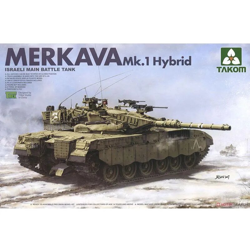 Takom 2079A израильских MBT Merkava Mk.1 Гибридный танк Белая коробка Без печати краскиI sraeli
