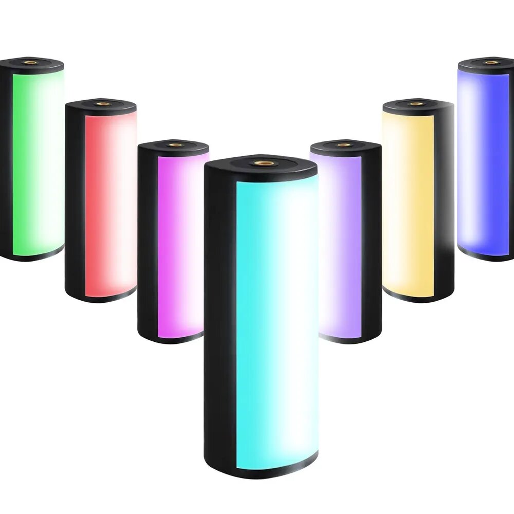 Магнитная световая палочка RGB, портативная мини-светодиодная лампа, регулировка яркости и цвета