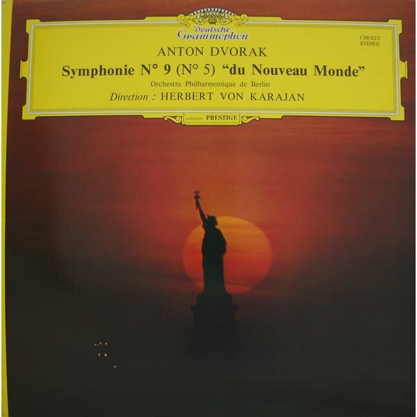 Винтажная виниловая пластинка DVORAK: SYMPHONIE № 5 (№ 9) "DU NOUVEAU MONDE" (ORCHESTRE PHILHARMONIQUE DE BERLIN)