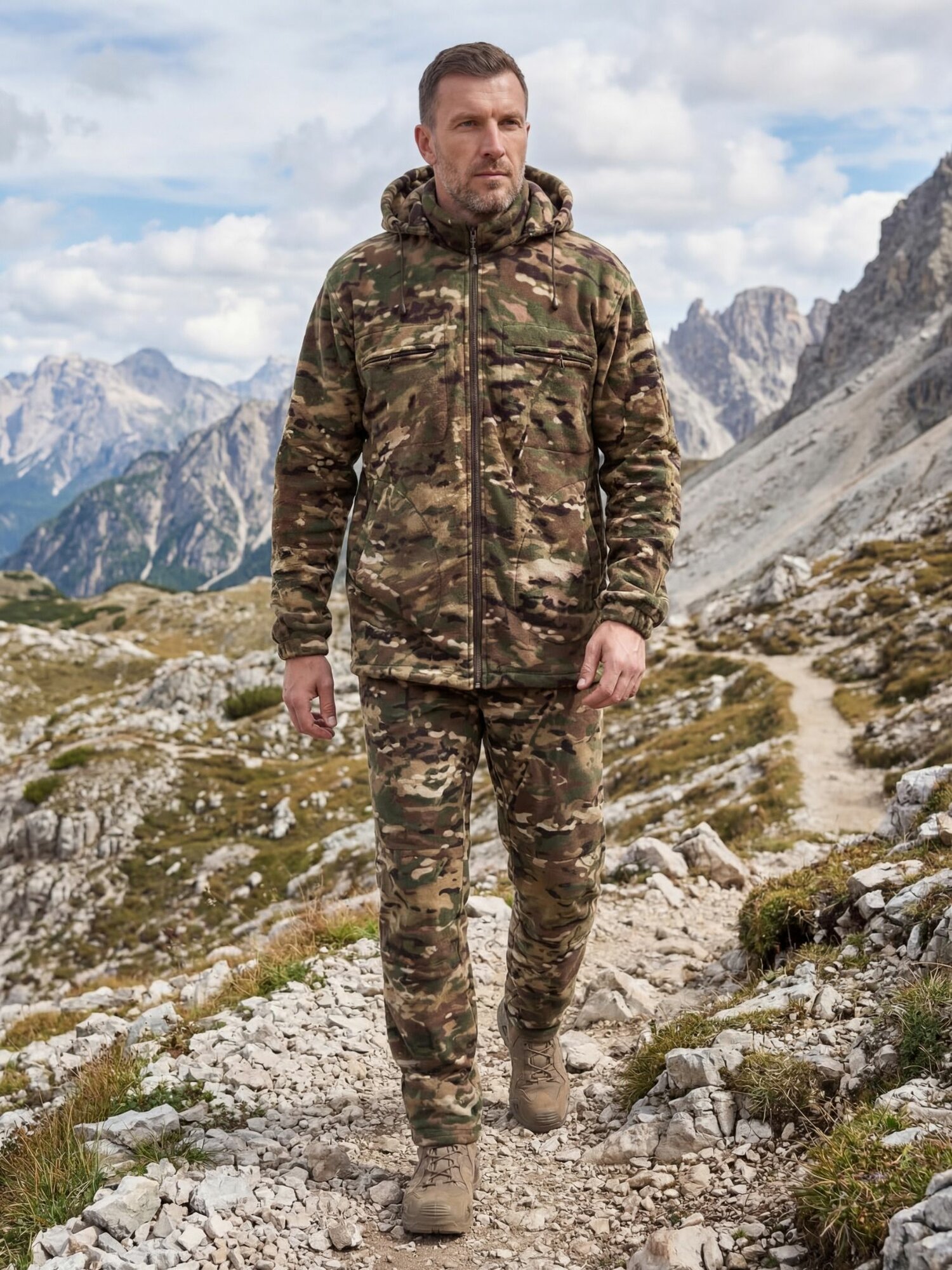 Флисовый тактический костюм Бабек