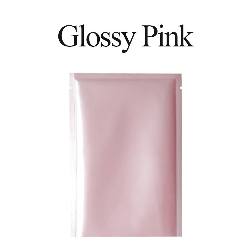 Пакеты Glossy Pink из фольги, 100 шт, 9x13 см
