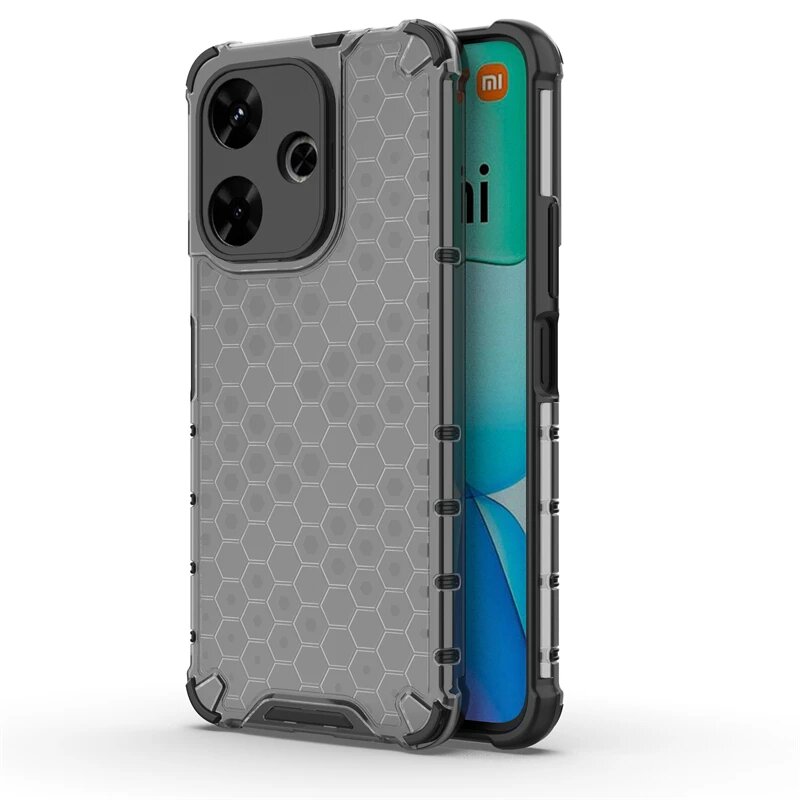 Сотовый противоударный чехол для Xiaomi Redmi 13, армированный чехол для телефона Redmi 13, чехол, полупрозрачный защитный чехол для Redmi 13, чехол