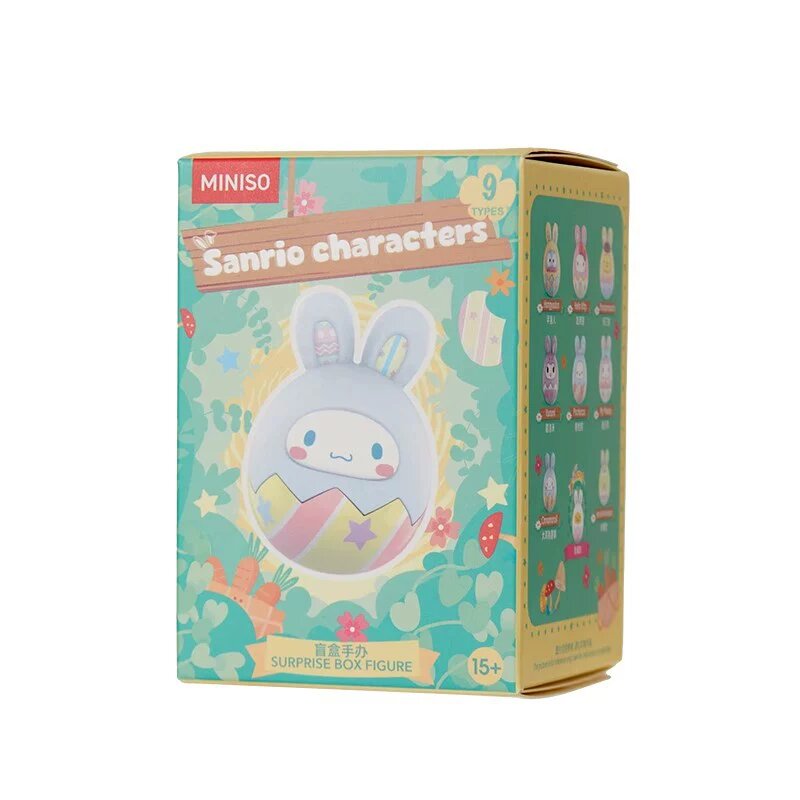 MINISO Sanrio Белка Яйцо Сюрприз Гадание - Случайная 1 Коробка с Коллекционными Персонажами для Детей