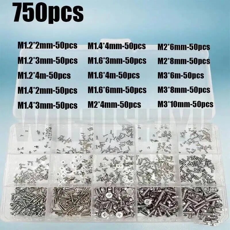 Набор винтов Jian Kui M1-M3 750PCS