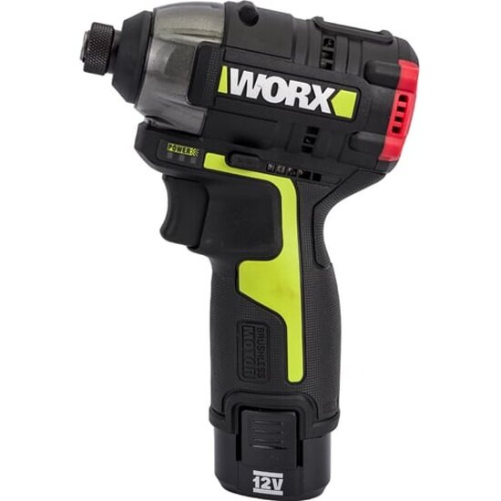 Worx Professional Аккумуляторный ударный бесщеточный винтоверт Impact 12 В, 140 Нм, 2x2Ач WU132