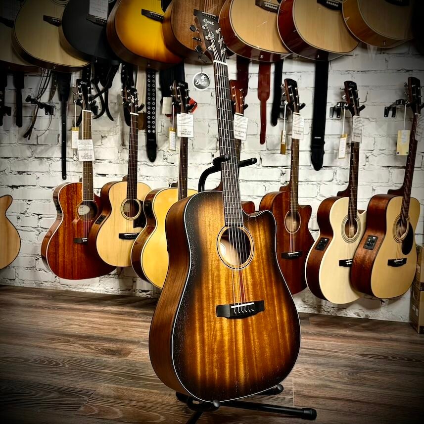 Электроакустическая гитара Cort CORE-DC-AMH-WCASE-OPBB