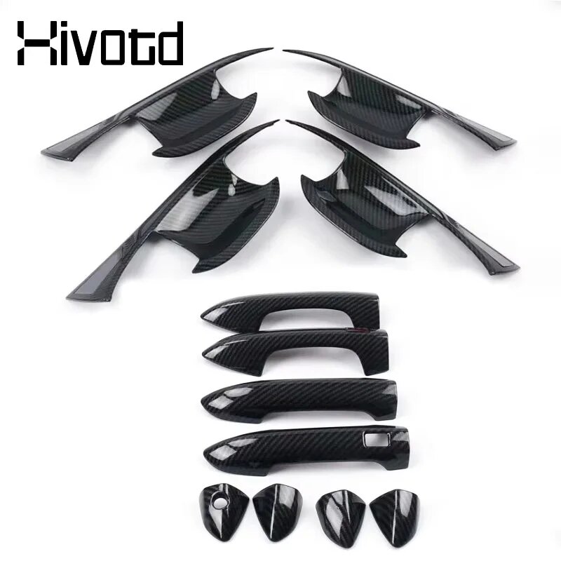 Накладка на дверную ручку Geely Coolray/BelGee X50 2024, Full Carbon