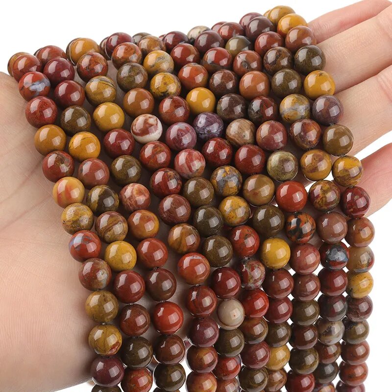 Бусины из камня 4-12 мм тигровый глаз, аметист, агат, нефрит 8mm about45pcs, Warring States Agate