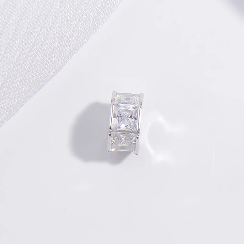 Бусина из серебра 925 с цирконием, Platinum Big
