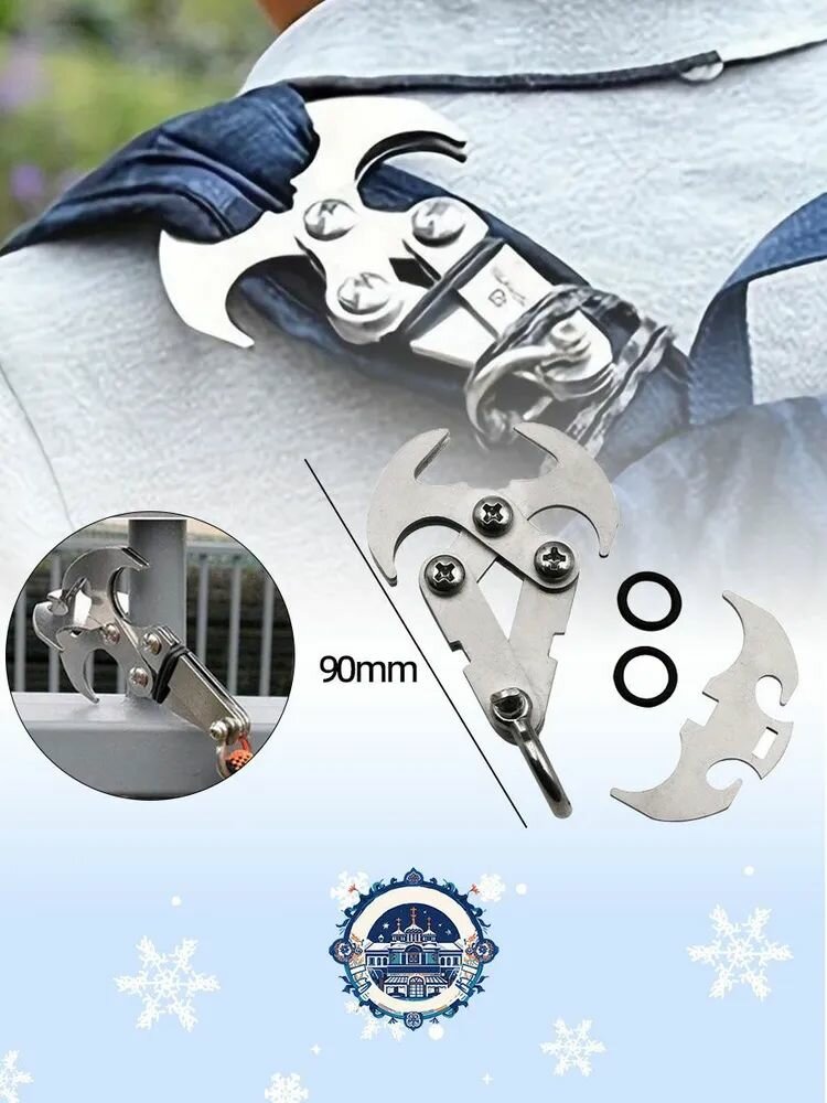 Крюк кошка сапёрный с захватом, 9 см,1 шт