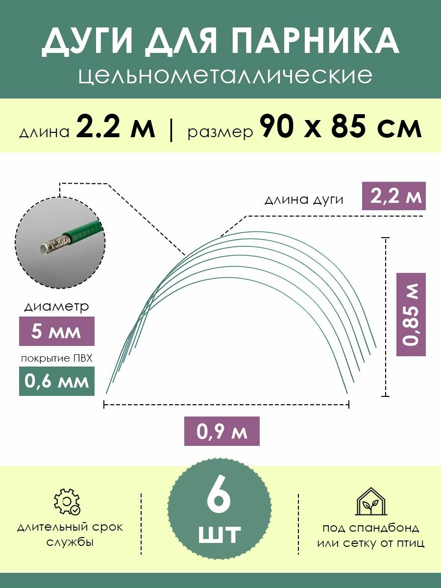 Комплект дуг для парника