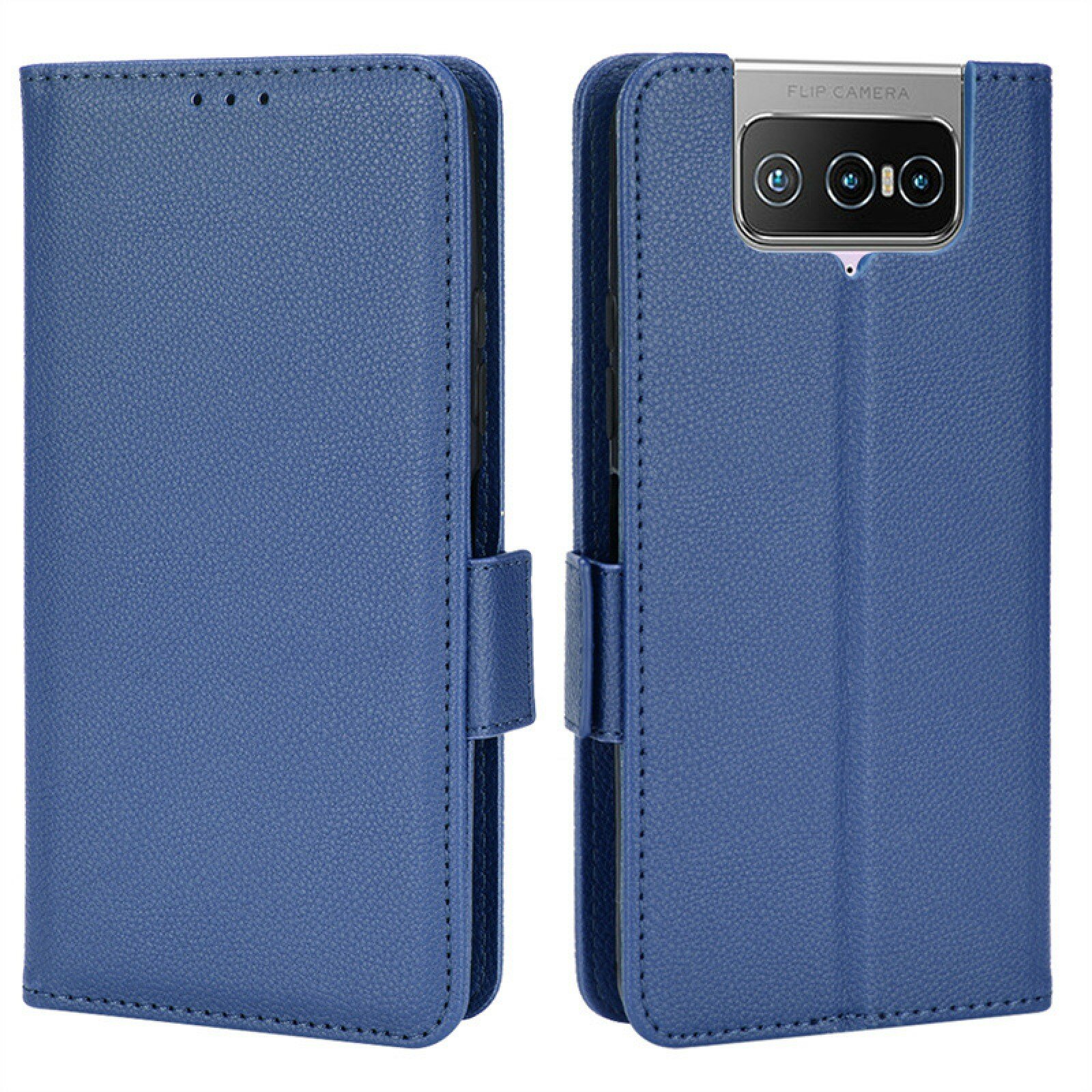Чехол-книжка MyPads для Asus Zenfone 7 ZS670KS и 7 Pro ZS671KS синий и серый