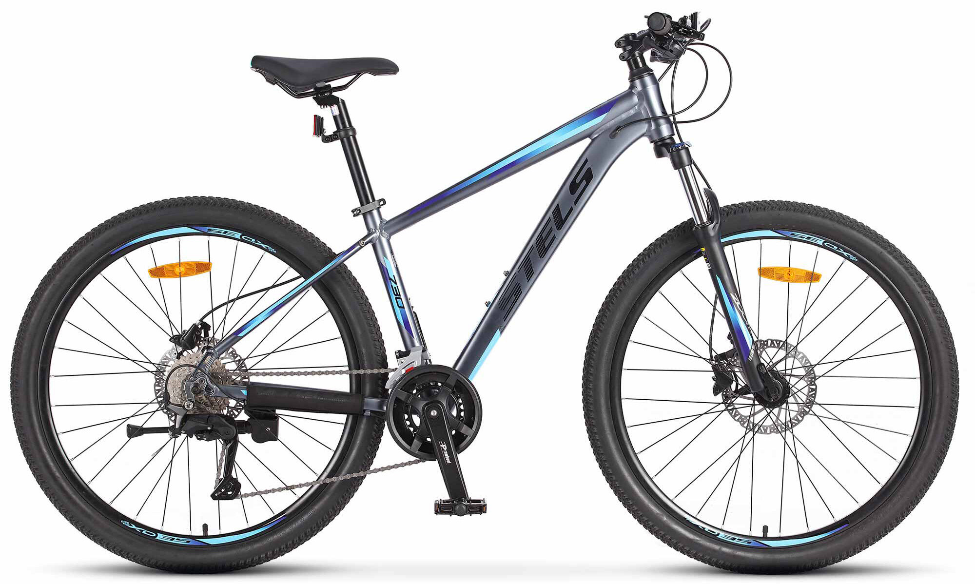 Горный велосипед Stels Navigator 730 D Z010 (2025) 19" Серо-синий (172-180 см)