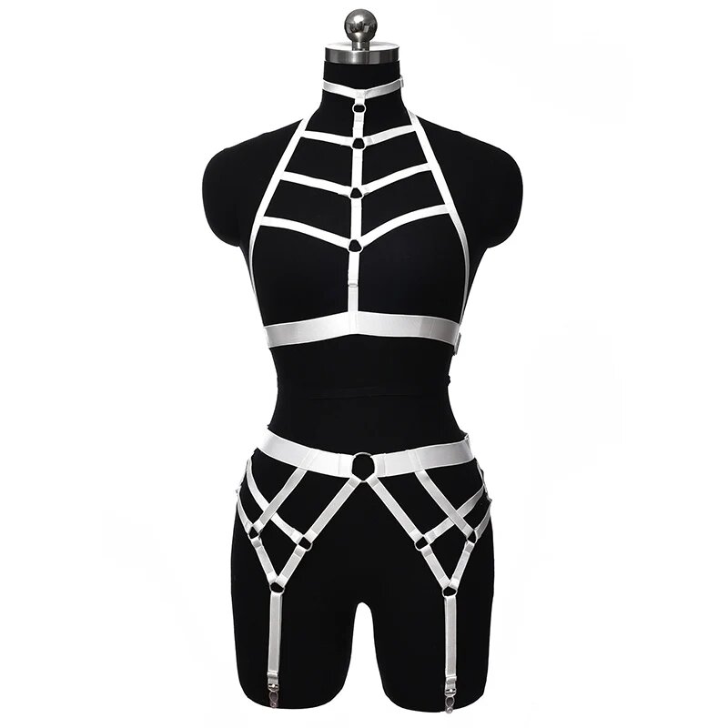 Лingerie harness черный регулируемый