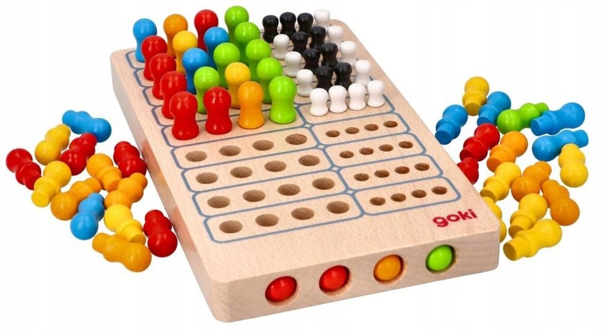 Игрушка деревянная Goki - Игра-головоломка "Взломщик кодов" - 4013594567084