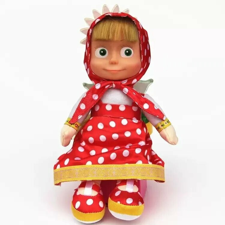 Кукла Маша, музыкальная игрушка Маша и медведь 30 см