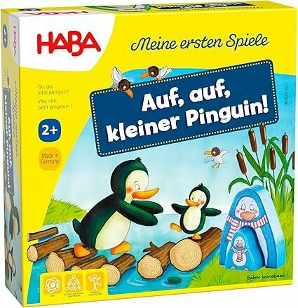 Детская настольная игра Haba - "Беги, беги, маленький пингвин!", от 2 лет - 1307056001
