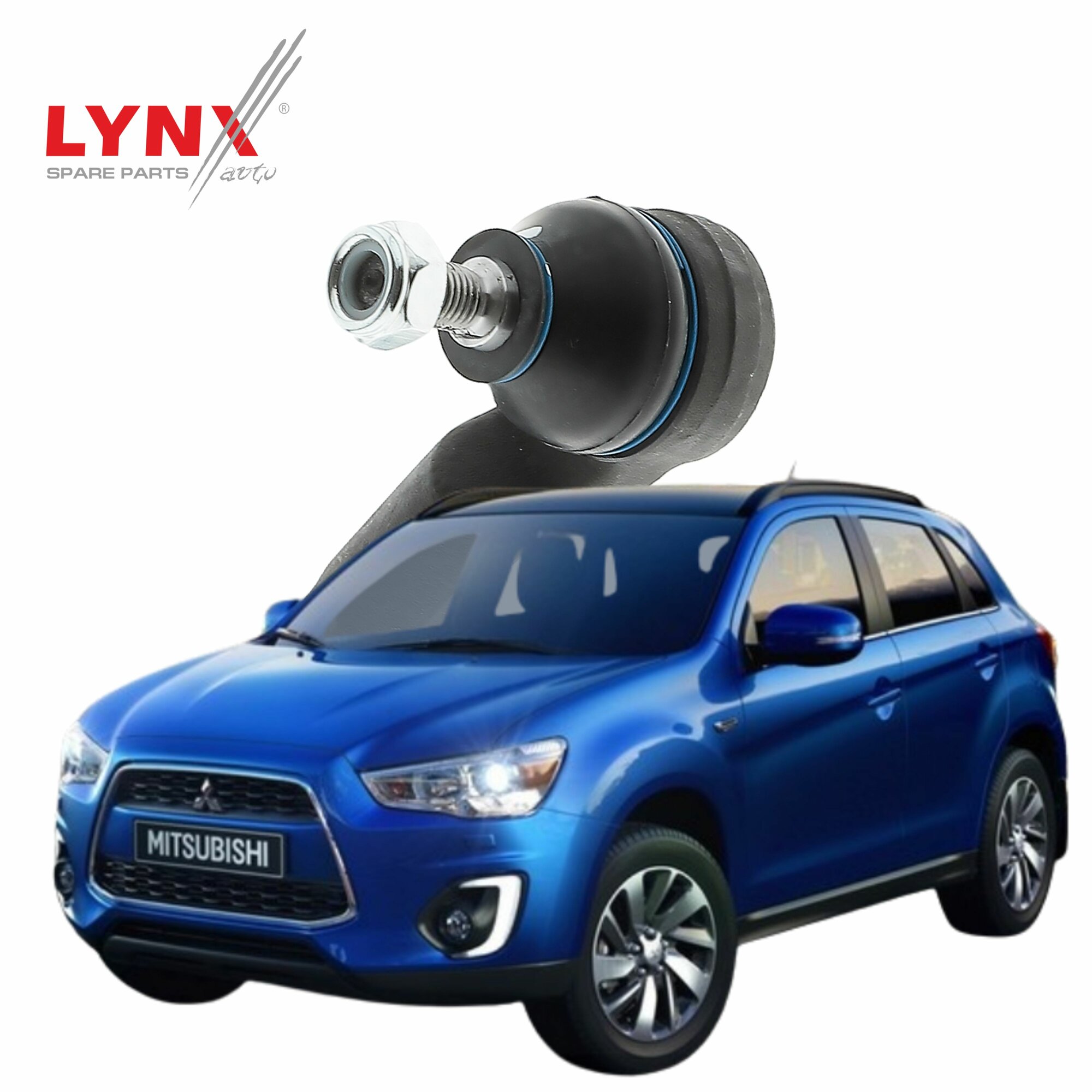 Наконечник рулевой левый / правый Mitsubishi ASX (1) / Митсубиси АСХ 2010 2011 2012 2013 2014 2015 2016 / 1шт LYNXauto