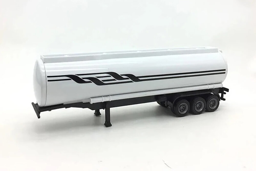Модель коллекционная PAUDI Прицеп-цистерна трехосный белый с черным рисунком (без упаковки)