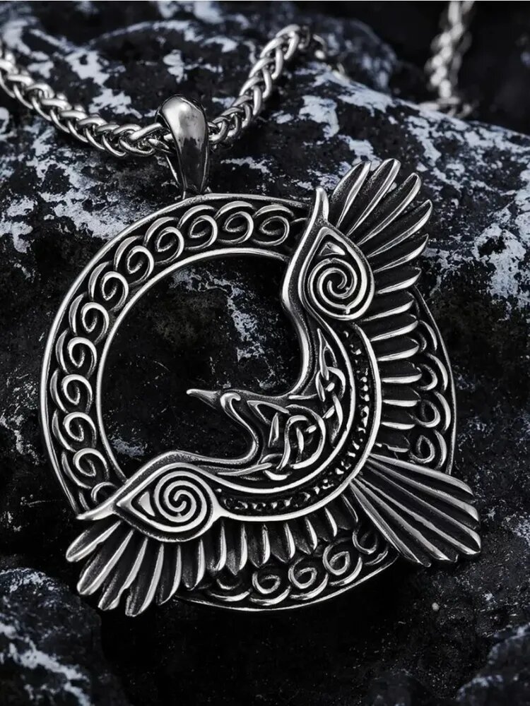 Талисман Оберег/Скандинавский амулет - Ворон Одина