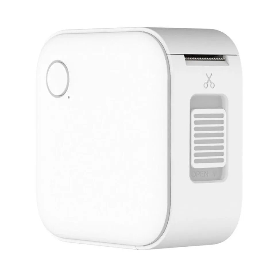 Принтер для наклеек/этикеток термотрансферный, слоновая кость, Bluetooth, Android/iOS