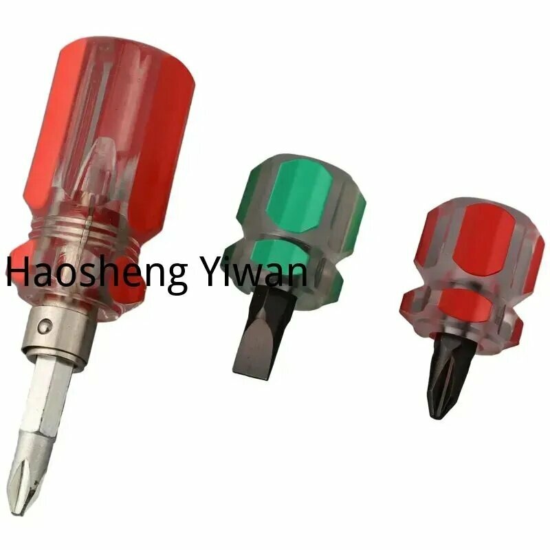 3шт Короткая Отвертка с плоской головкой/Крестовиной/Сменная Отвертка 2 в 1