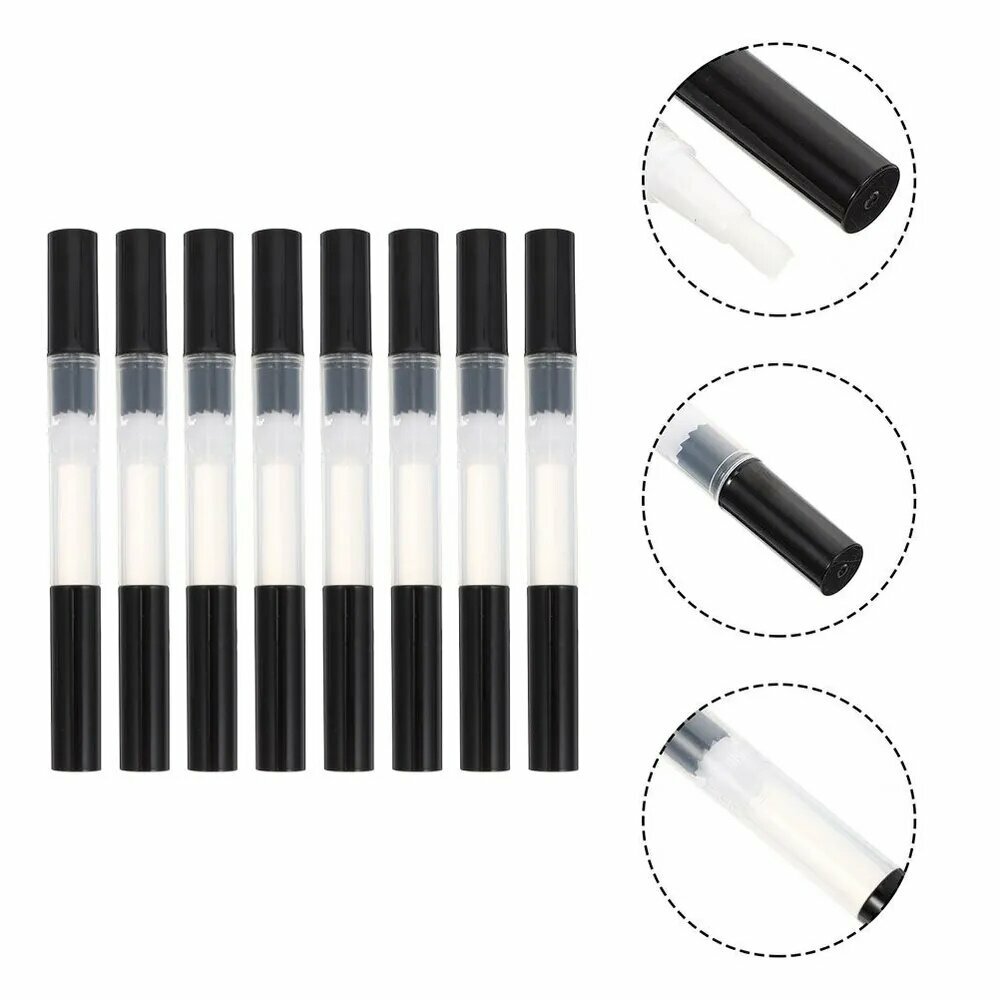 Набор пустых черных маникюрных карандашей для масла и блеска для губ, 32 шт