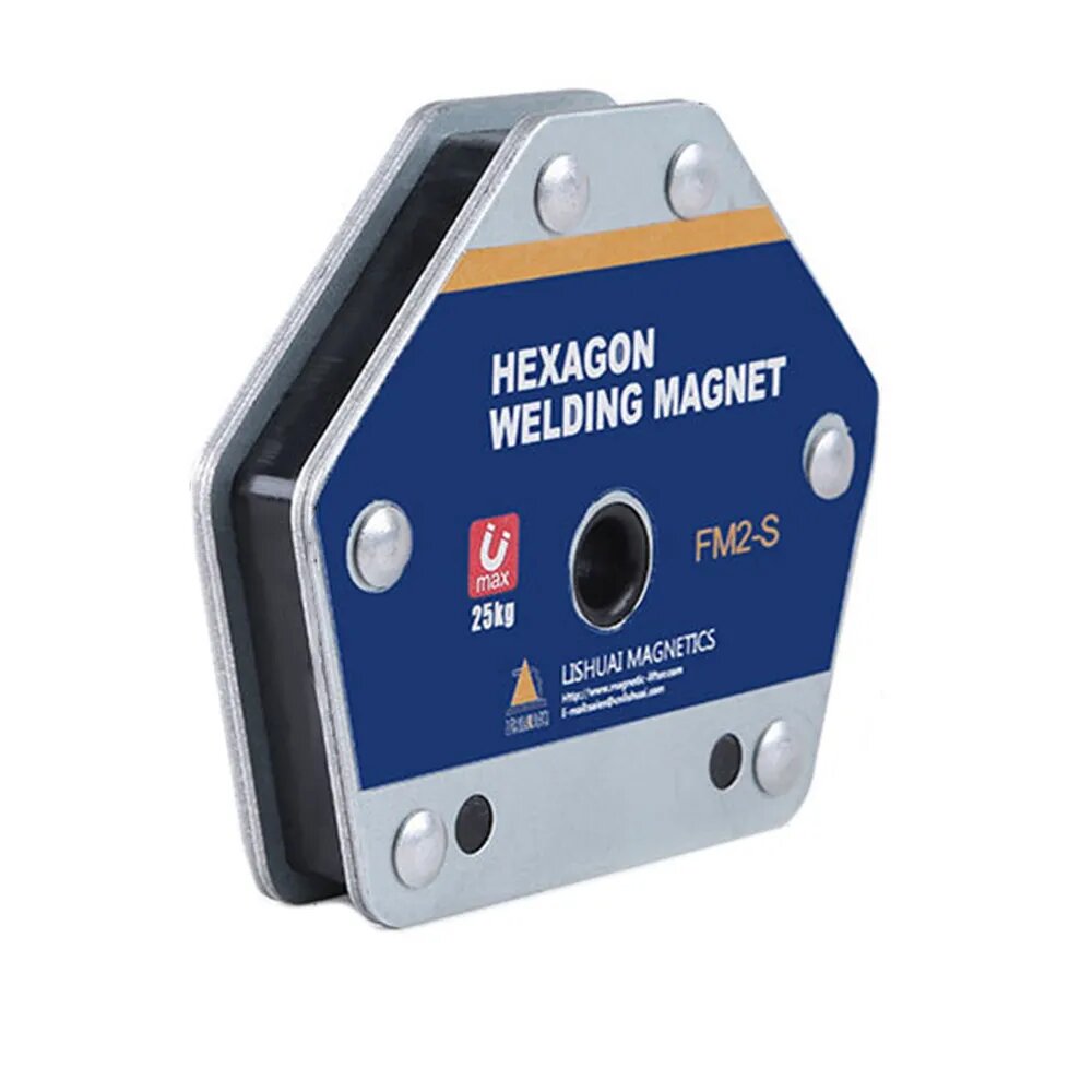 Сварочный магнит шестиугольный держатель FM2-S, max 25kg, для сварки под углом 45 градусов