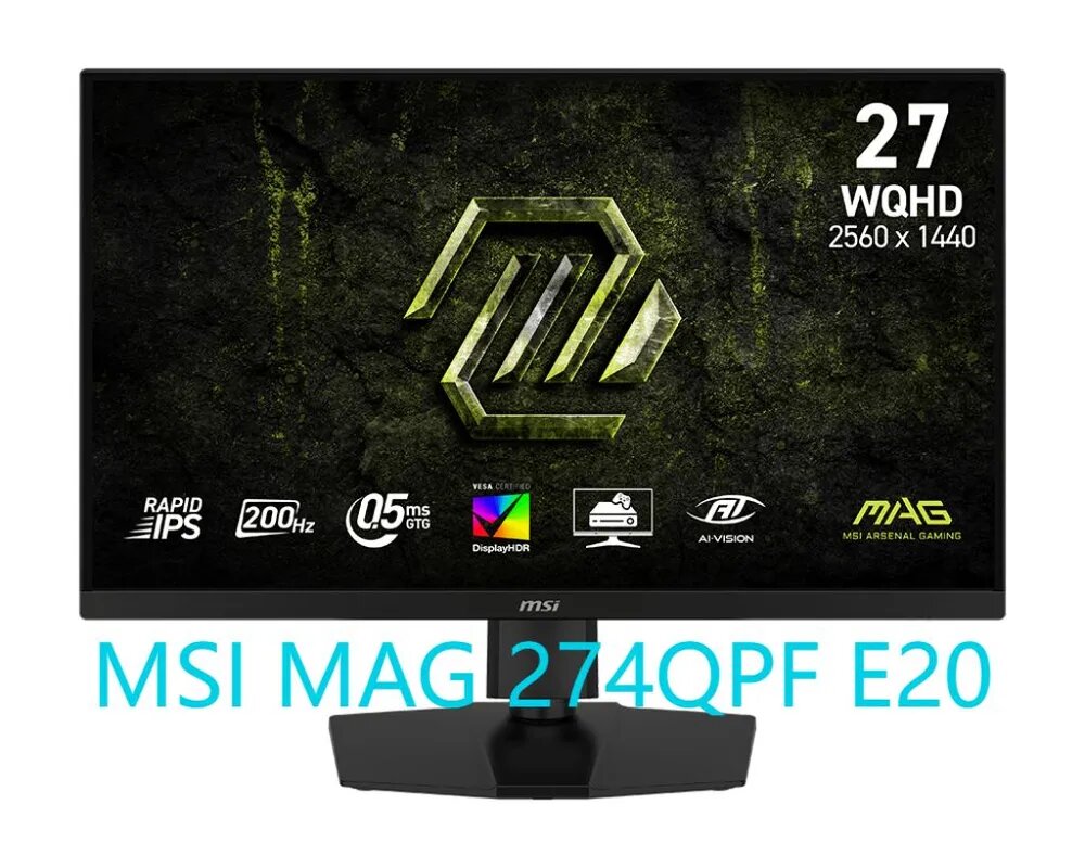 MSI 27" Монитор MAG 274QPF E20, черный
