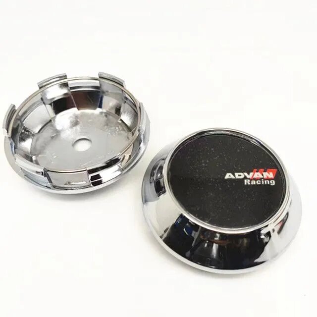 Колпачки заглушки на литые диски Универсальные Advan Racing 60/55 мм 4 штуки.