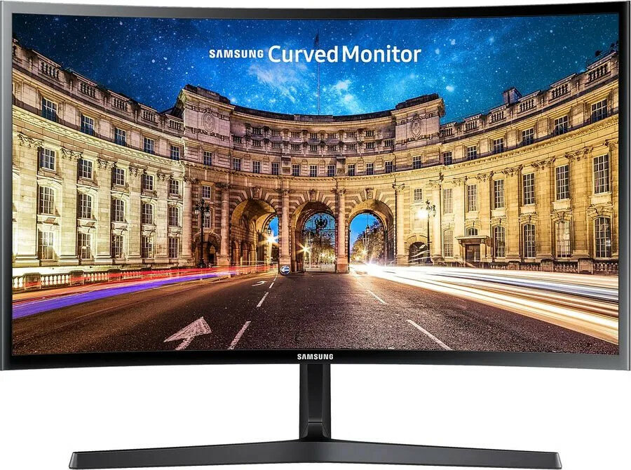 Монитор Samsung CF396 C24F396FHI диагональ 23.5 разрешение 1920х1080 черный.