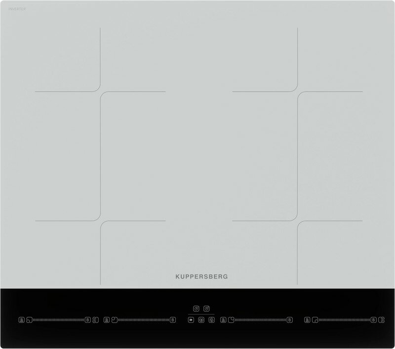 Индукционная варочная панель KUPPERSBERG ICI 622 W, конфорок: 4 шт, стеклокерамика, независимая, белый