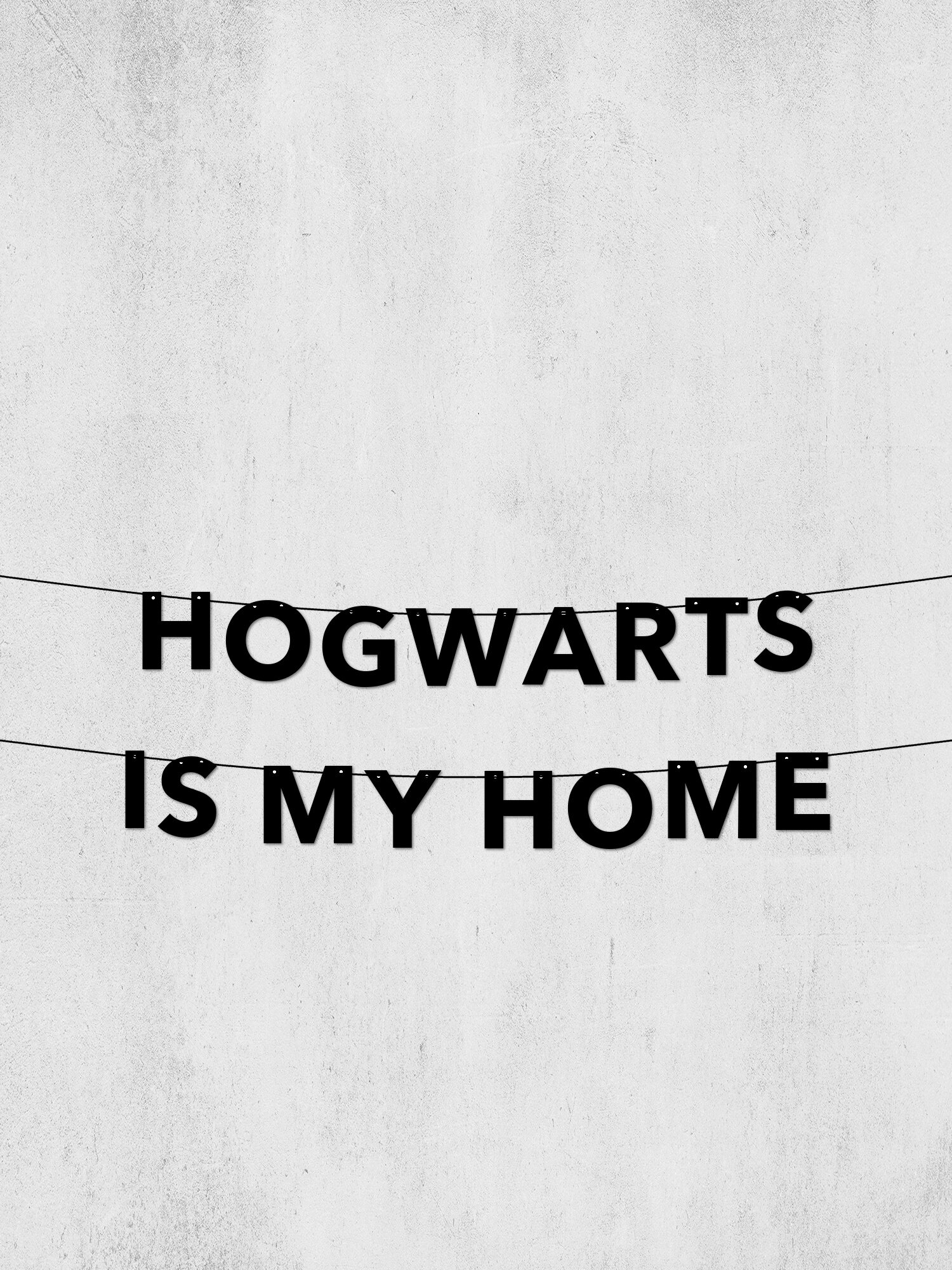 Гирлянда Hogwarts is my home - Долговечный декор для вечеринок и фотосессий, 10 см, легко крепится
